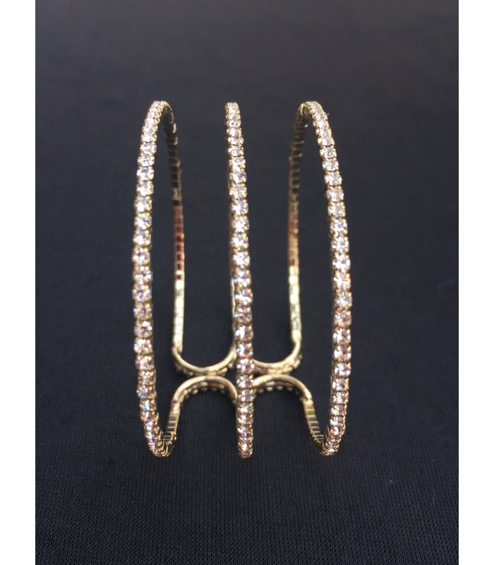 Crystal Embellished Cuff - Sophisticato Jewellery