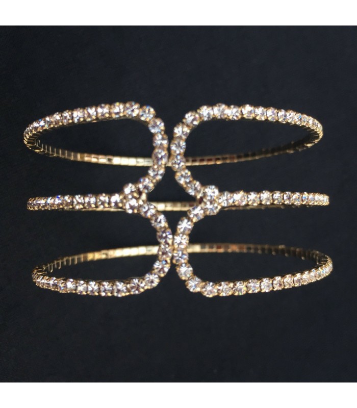 Crystal Embellished Cuff - Sophisticato Jewellery